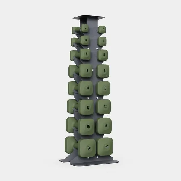 WEGYM Safegrip Dumbbells Full Set With Rack