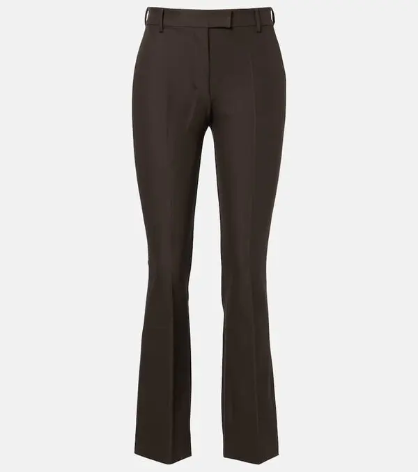 Max Mara Fatina Cropped Straight Pants - Green