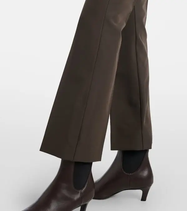 Max Mara Fatina Cropped Straight Pants - Green