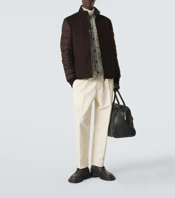 Moncler Reversible Shearling Down Jacket