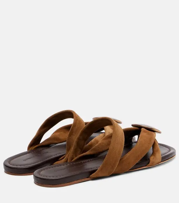 Christopher Esber Doma Embellished Suede Sandals