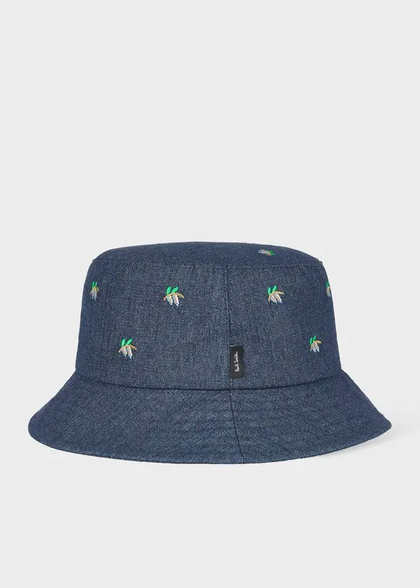 Paul Smith Leaf-embroidered Bucket Hat