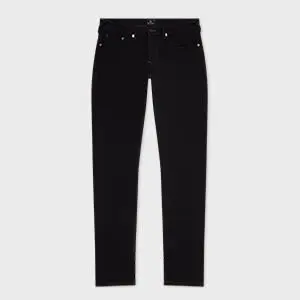 Paul Smith Tapered-fit 'organic Black Stretch' Jeans