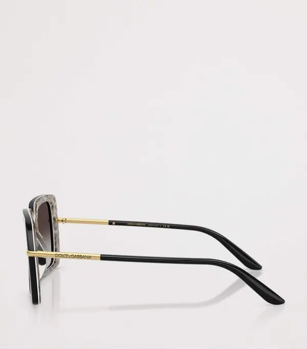Dolce & Gabbana Acetate Square Sunglasses - Black