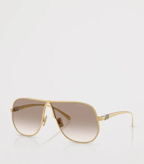 Miu Miu Metal Pilot Sunglasses