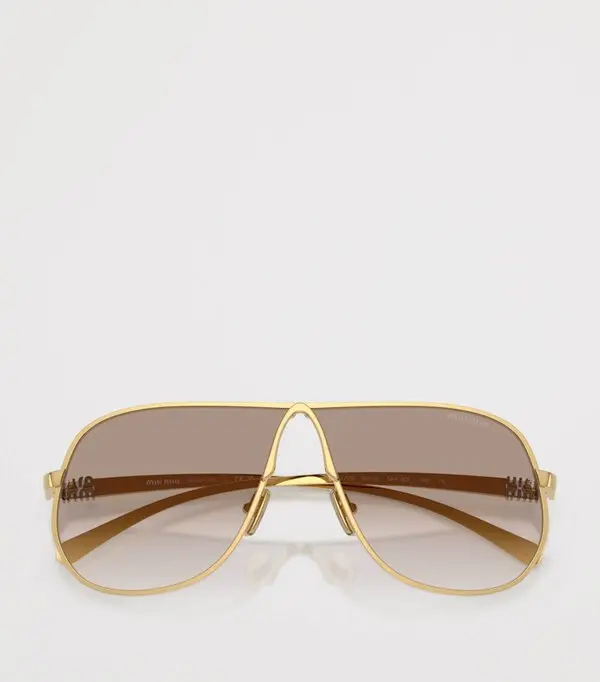 Miu Miu Metal Pilot Sunglasses