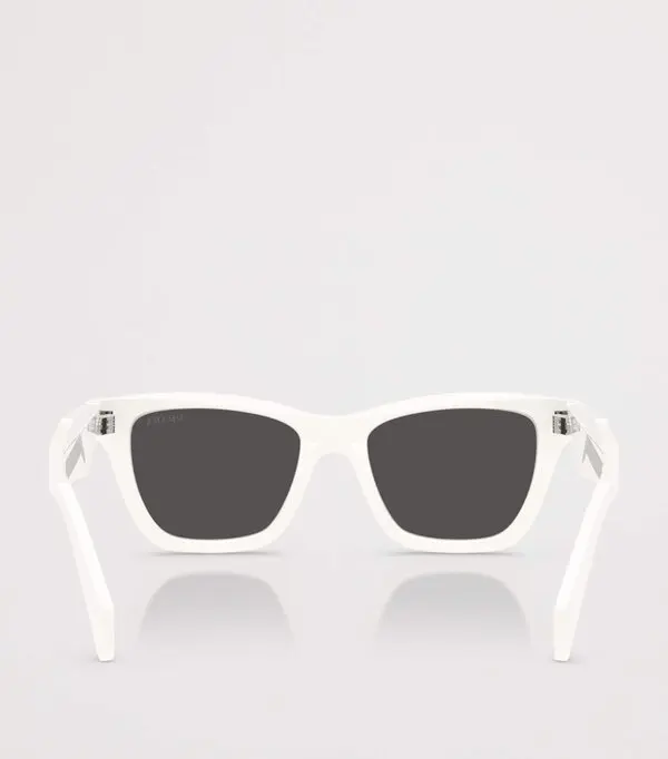 Prada Acetate Square Sunglasses - White