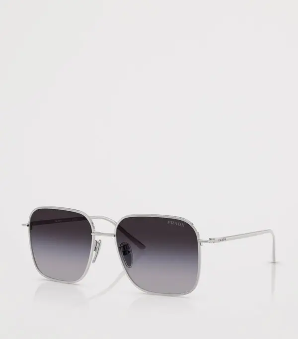 Prada Metal Square Sunglasses