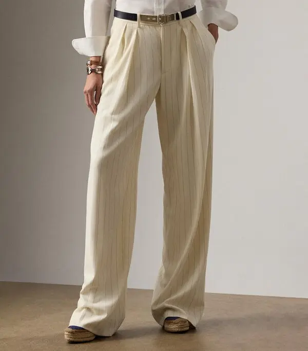 Ralph Lauren Wool Crepe Jody Trousers