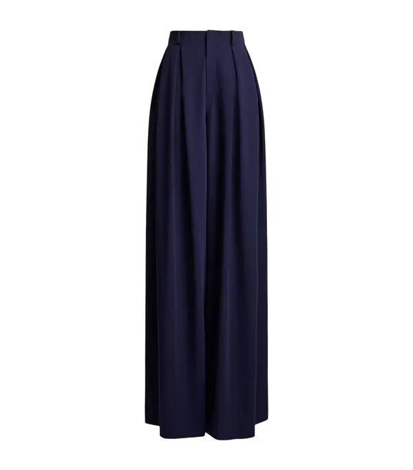 Ralph Lauren Wool Greer Wide-leg Trousers