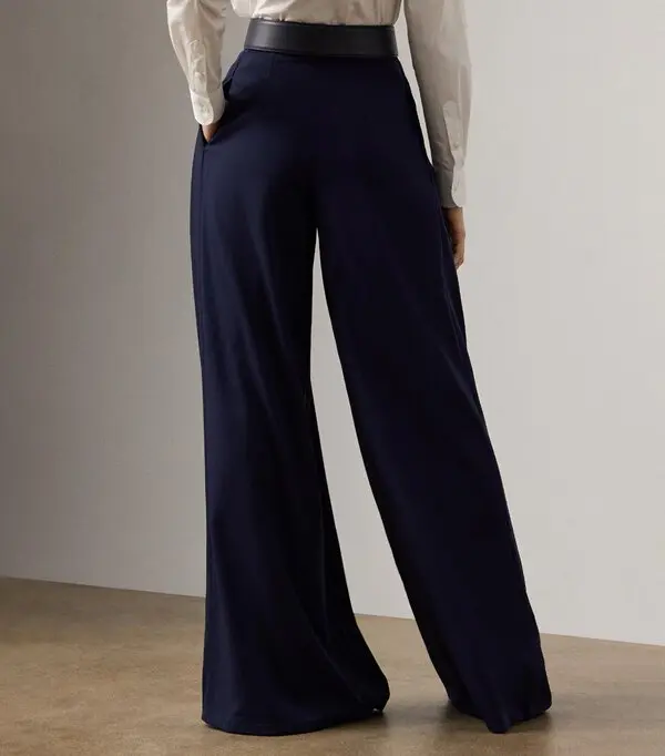 Ralph Lauren Wool Greer Wide-leg Trousers