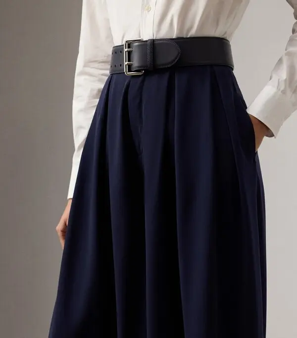 Ralph Lauren Wool Greer Wide-leg Trousers
