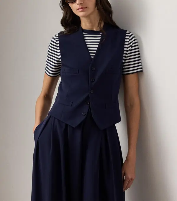Ralph Lauren Wool Jaiden Waistcoat - Navy