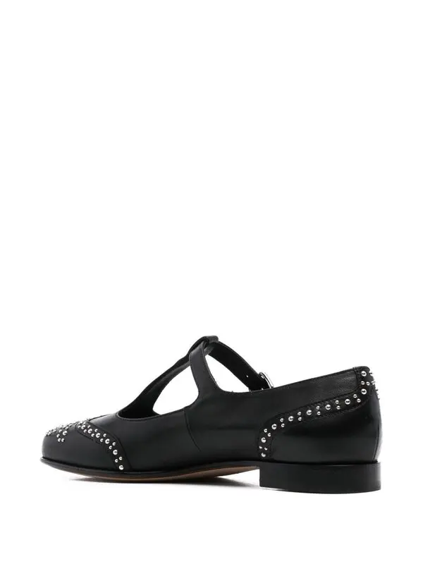Church's Leather Mary Jane Ballerinas - Black