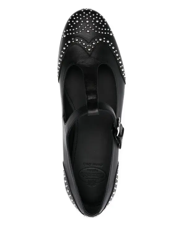 Church's Leather Mary Jane Ballerinas - Black