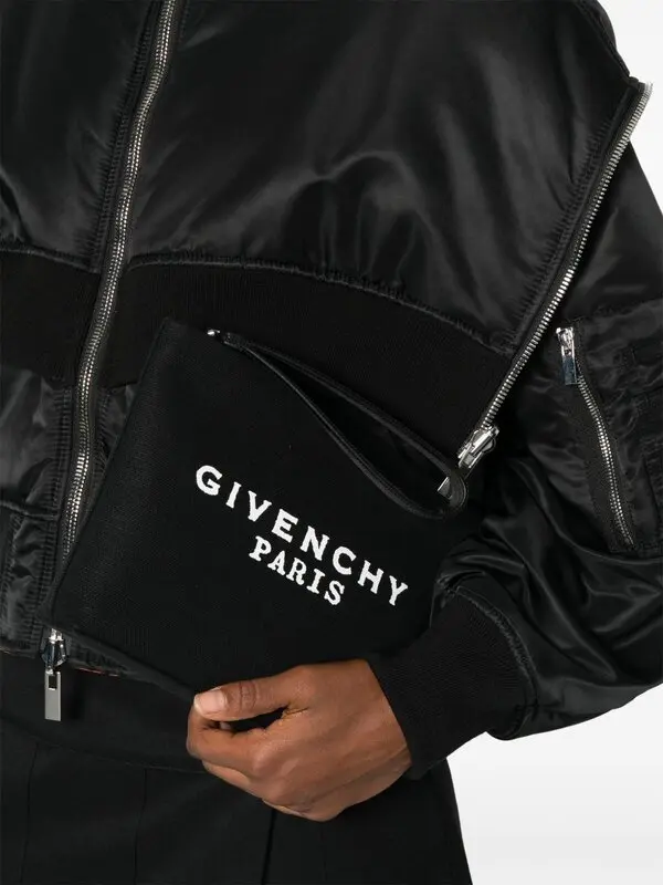 Givenchy Logo Cotton Pouch - Black