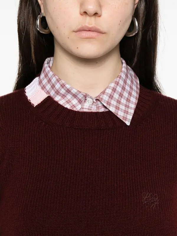 Loewe Cashmere Crewneck Jumper - Red