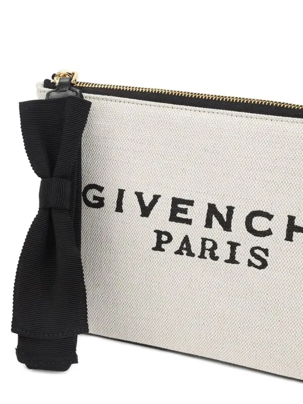 Givenchy Lovo Cotton Pouch - Beige
