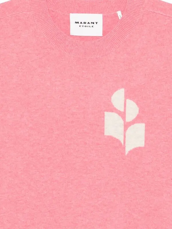 MARANT ETOILE Marisans Cotton And Wool Sweater - Pink