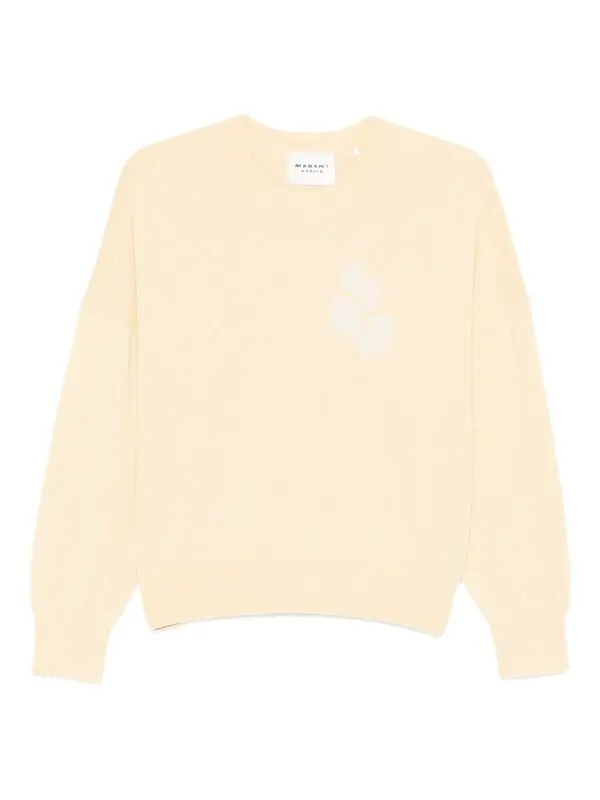 MARANT ETOILE Marisans Cotton And Wool Sweater - Yellow