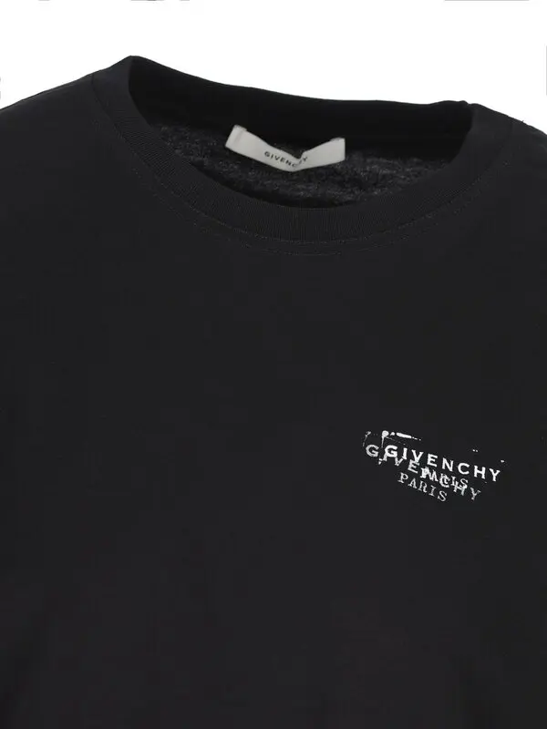 Givenchy Logo Cotton T-shirt - Black