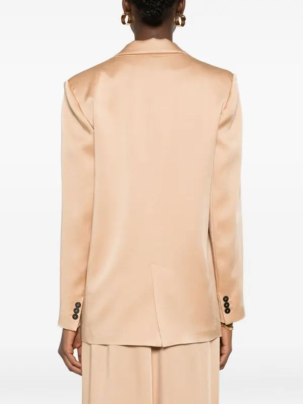 FORTE_FORTE Single-breasted Blazer Jacket - Beige