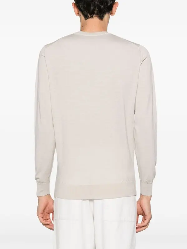 DRUMOHR Wool Crew Neck Sweater - Beige
