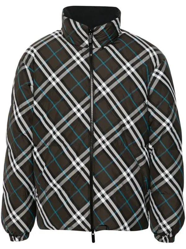 Burberry Reversible Check Down Jacket - Black