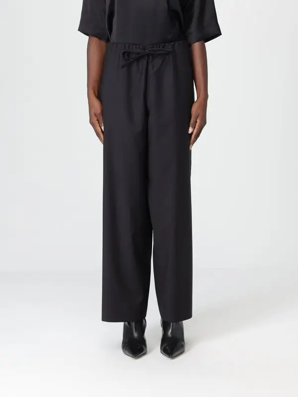TOTEME Wide Leg Trousers - Black