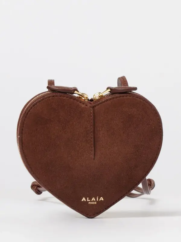 Alaïa Heart Mini Bag - Brown