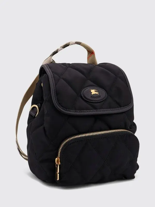 Burberry Quilted Backpack - Black