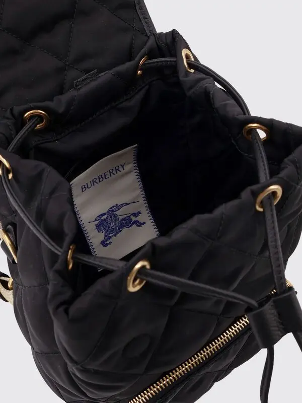 Burberry Quilted Backpack - Black