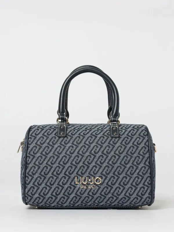 Liu Jo Monogrammed Boston Bag - Blue