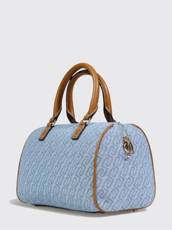 Liu Jo Monogrammed Barrel Bag - Gnawed Blue