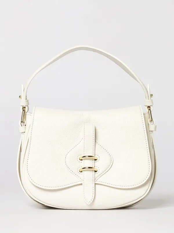 COCCINELLE Textured Leather Mini Bag - Pearl