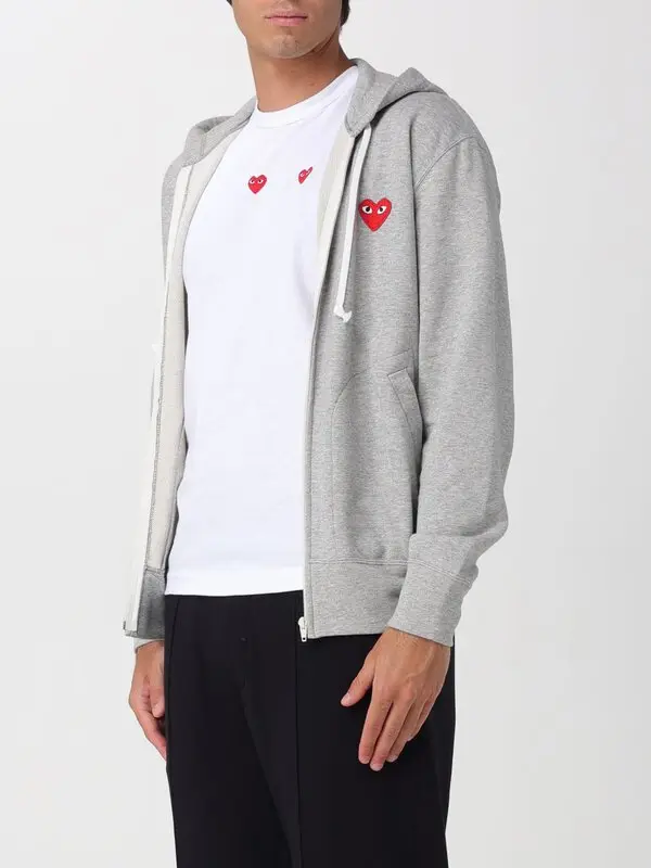 Comme Des Garçons Cotton Zip-up Hoodie