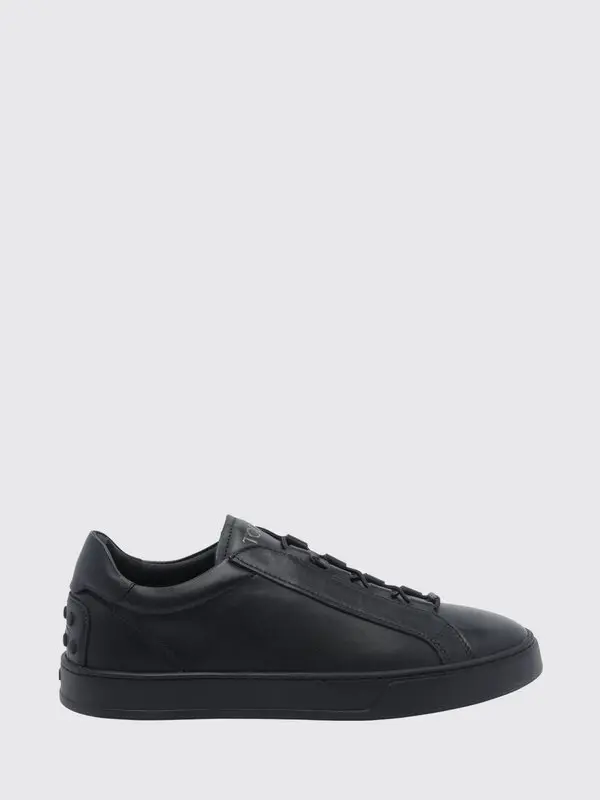 TOD'S Smooth Calfskin Lace-up Sneakers - Black