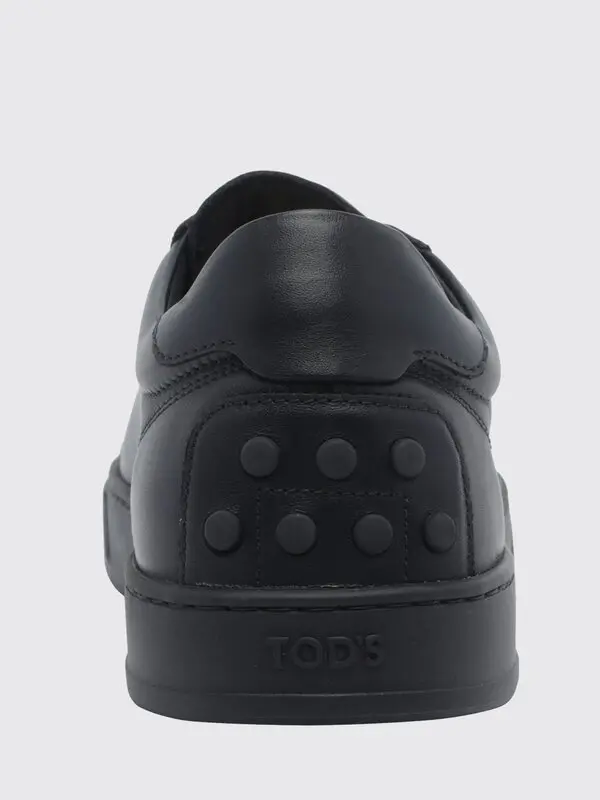 TOD'S Smooth Calfskin Slip-on Sneakers With Gommini Heel - Black