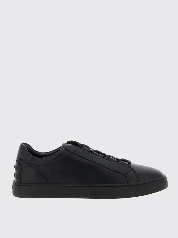 TOD'S Smooth Calfskin Slip-on Sneakers With Gommini Heel - Black