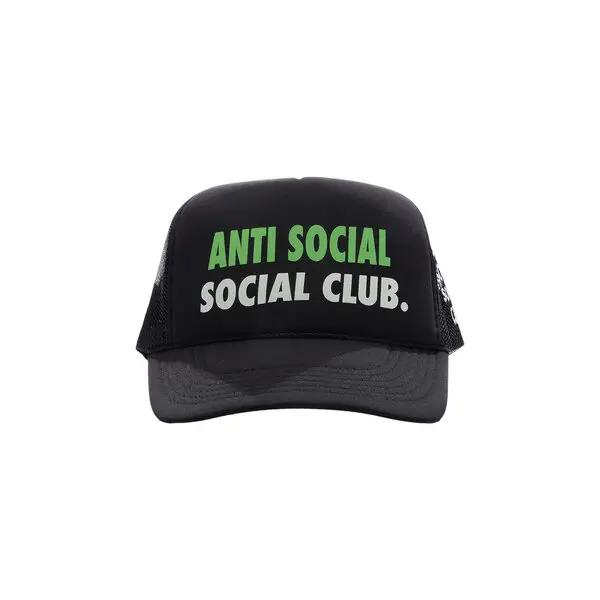 ANTI SOCIAL SOCIAL CLUB Spell Out Trucker Cap - Black