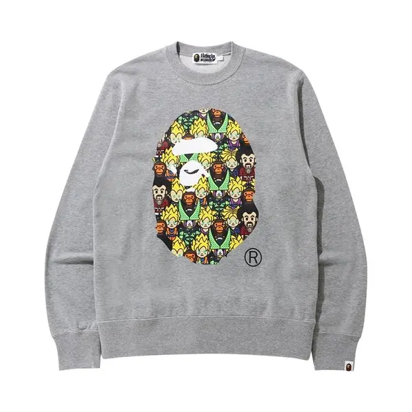 A BATHING APE X Dragon Ball Z Crewneck - Grey