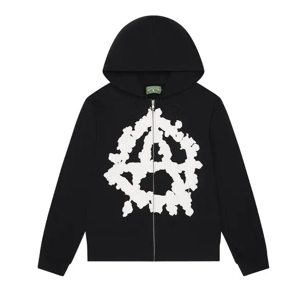 DENIM TEARS Anarchy Zip Hoodie