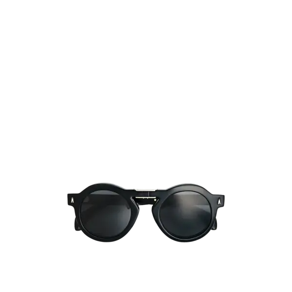 Moncler Glisse Round Sunglasses - Black