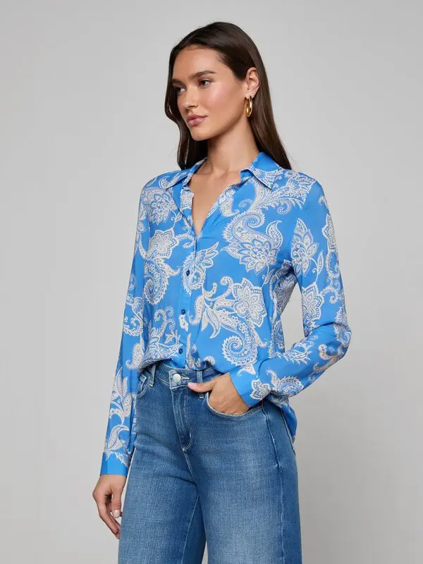 L'Agence Holly Paisley Blouse
