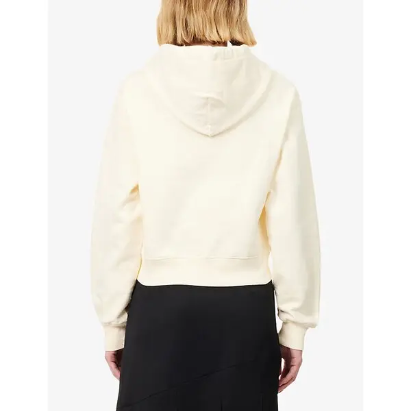 Jacquemus Cotton-jersey Hoody With Grosgrain Tab - Light Beige