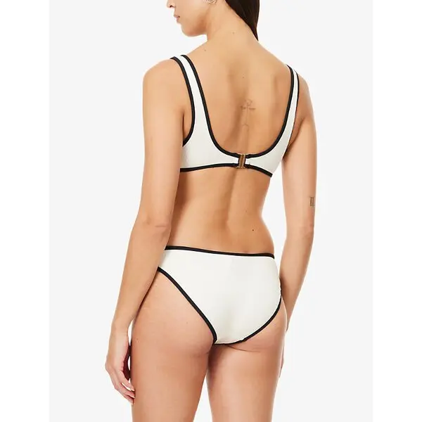 Seafolly Beach Bound Contrast-trim Bikini Top