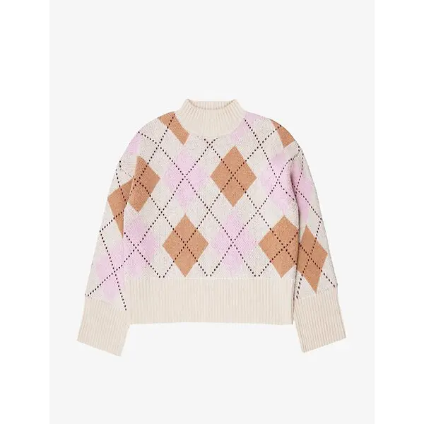 RO&ZO Argyle Wool Jumper