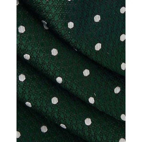 TOM FORD Polka-dot Silk-twill Neck Tie - Forest