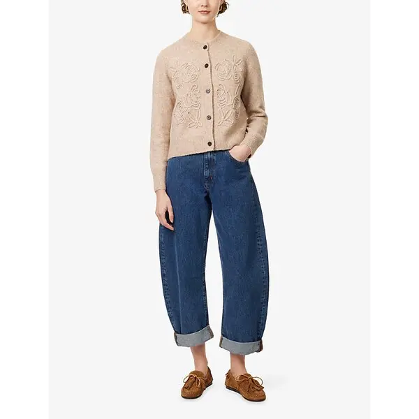 FRAME The Bubble Turn-up Denim Jeans - Lavish