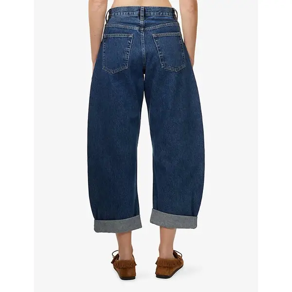 FRAME The Bubble Turn-up Denim Jeans - Lavish